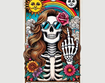 12 IDGAF Skeleton PNG Funny Skeleton Clipart Digital Download Halloween ...