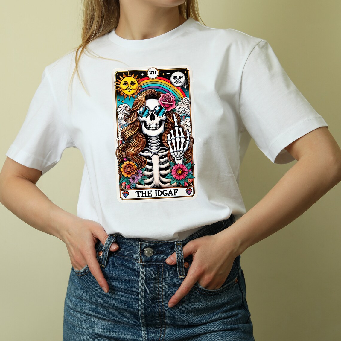 IDGAF Skeleton PNG Funny Skeleton Clipart Digital Download Halloween ...