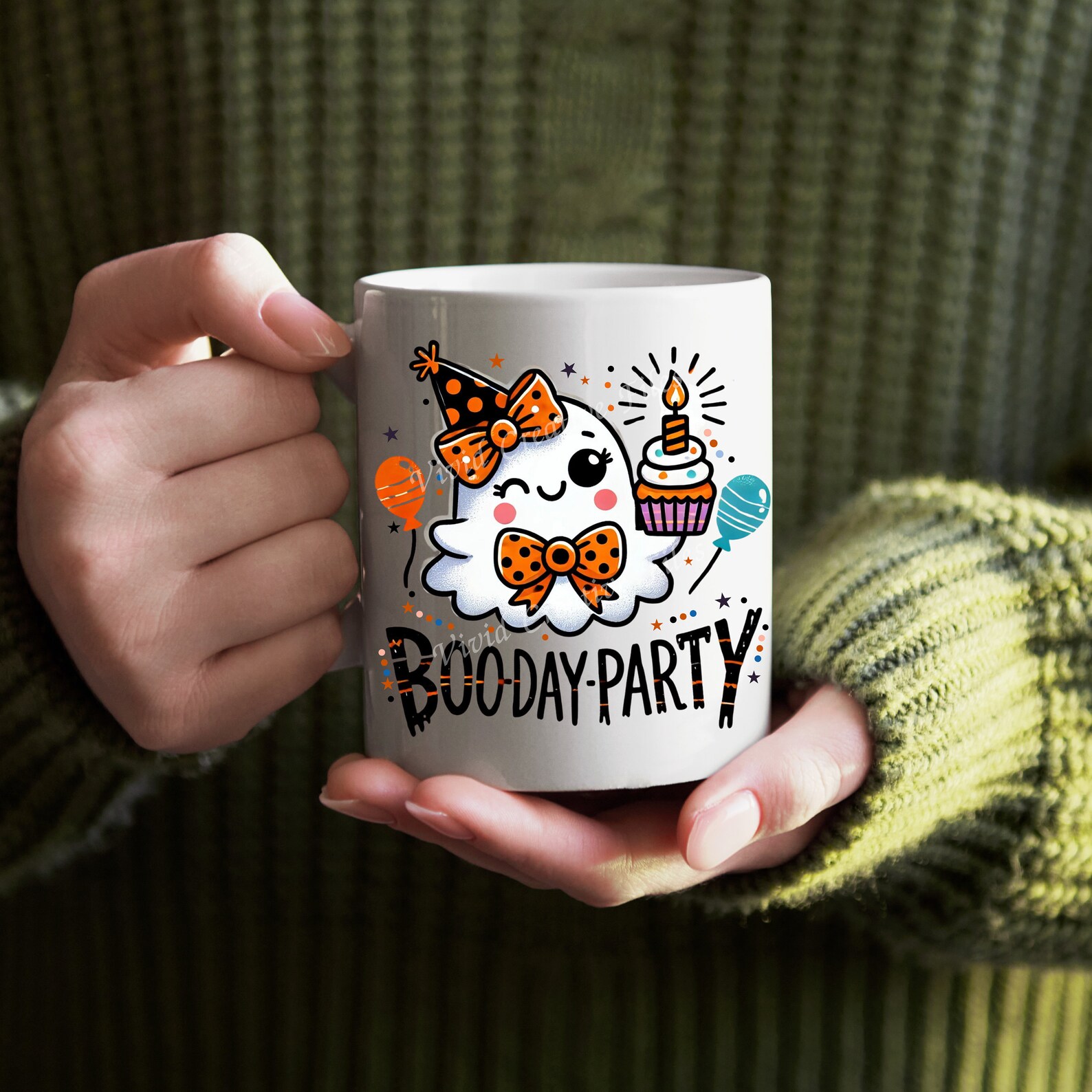 Boo-day Party Ghost PNG Cute Halloween Clipart, Ghost Sublimation ...