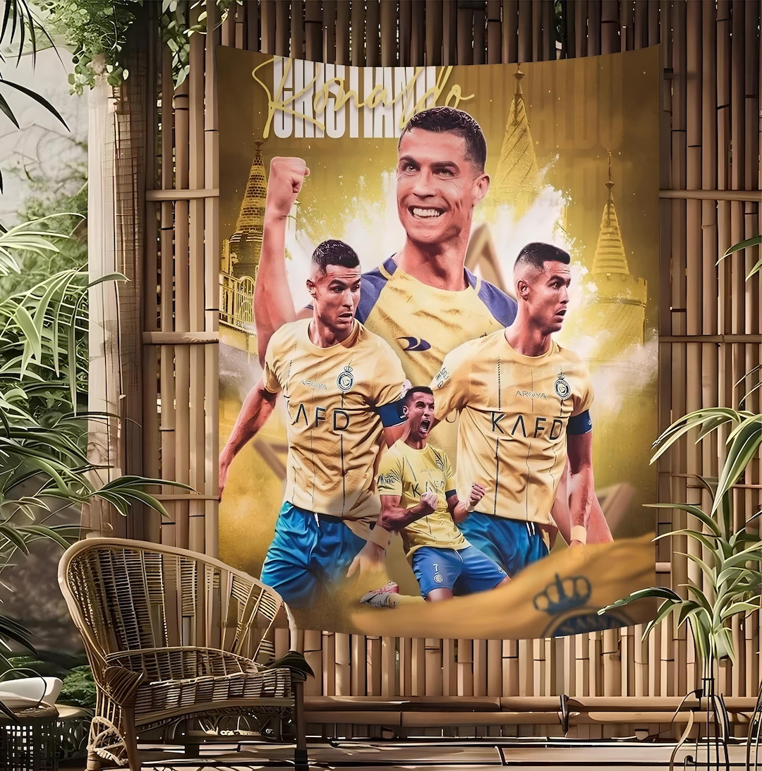 Cristiano Ronaldo Wall Tapestry, Ronaldo Wall Decor , Ronaldo Fan ...