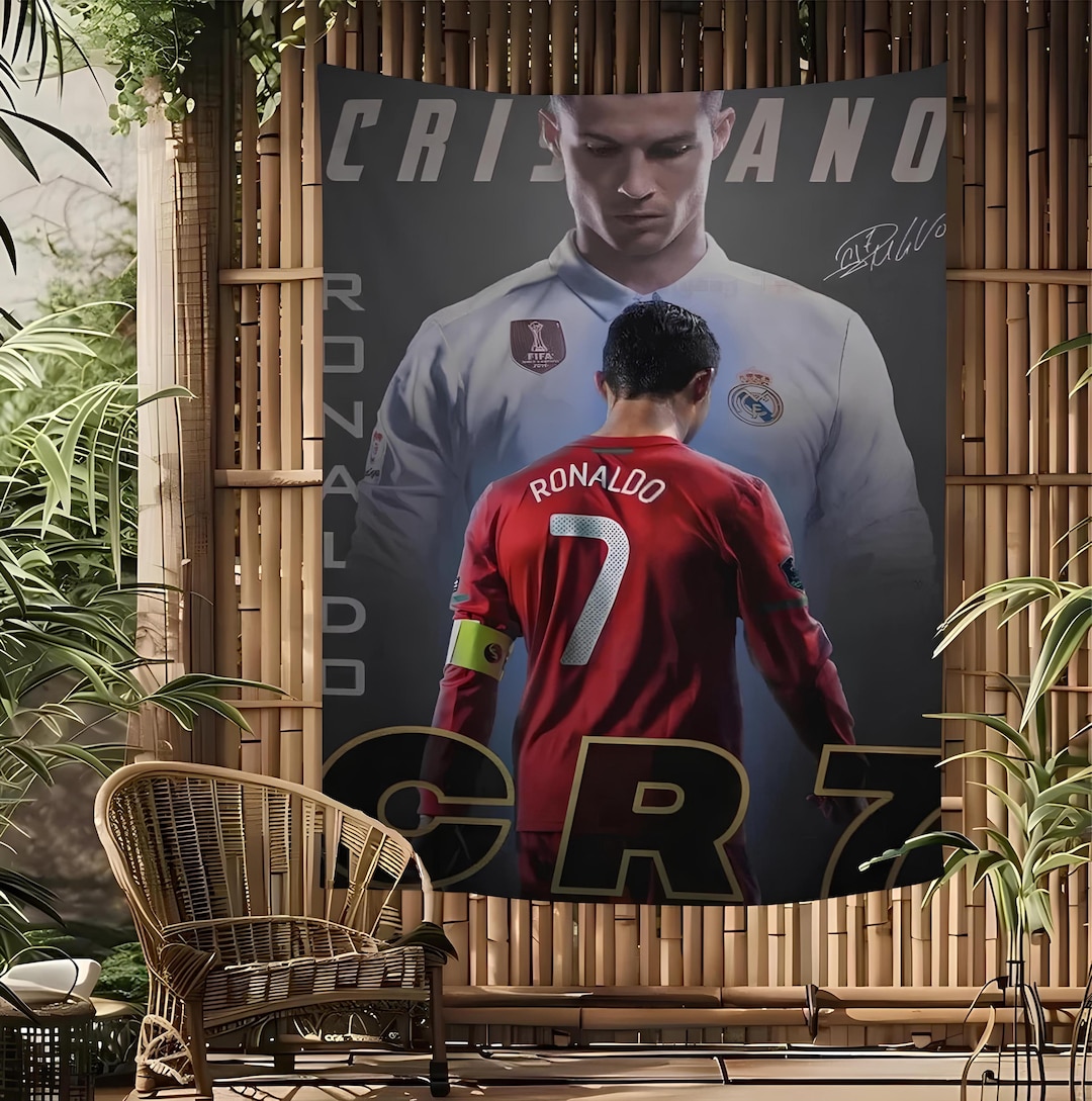 Cristiano Ronaldo Wall Tapestry, Ronaldo Wall Decor , Ronaldo Fan ...