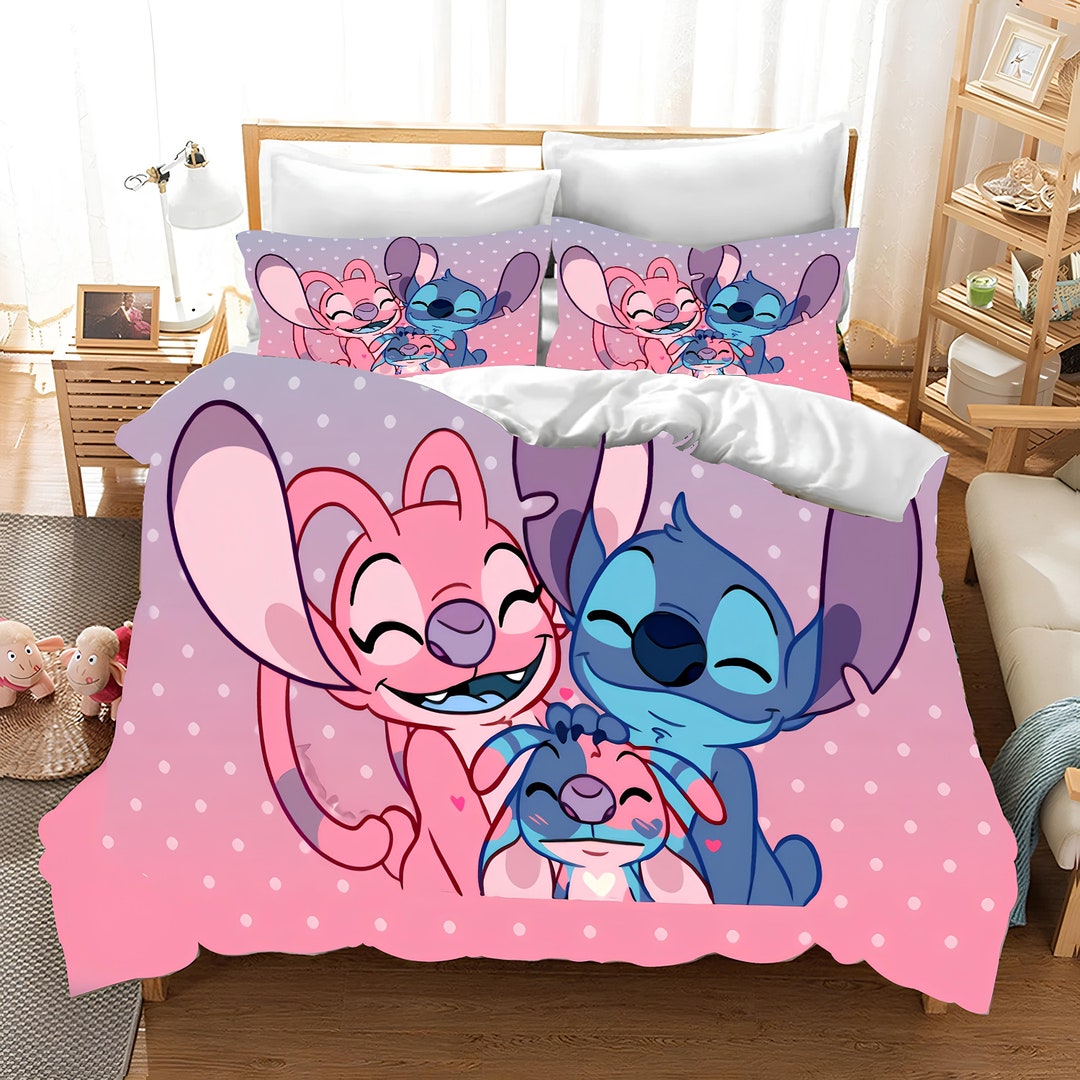 Disney Lilo & Stitch Duvet Cover, Lilo and Stitch Bedding Set, Digital ...