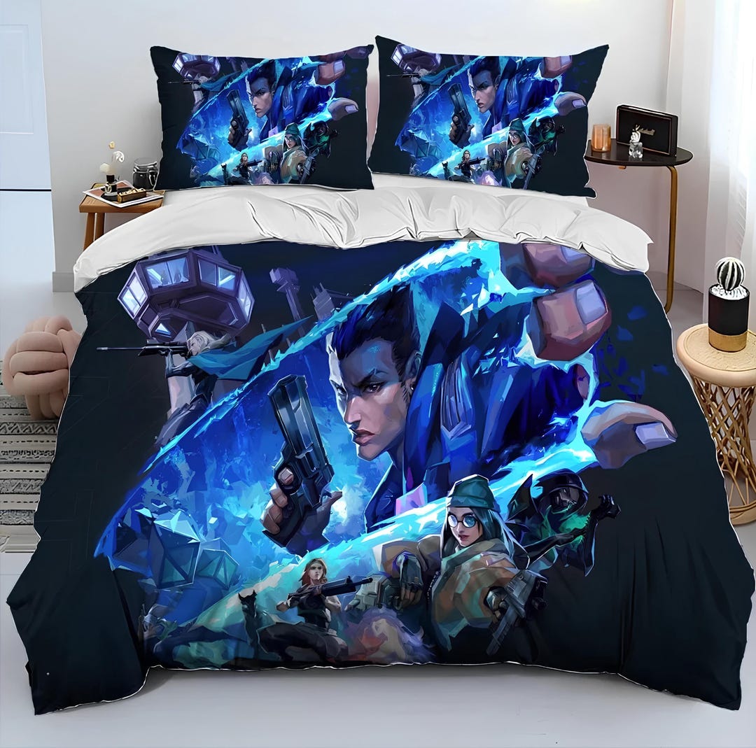 Valorant Yoru Bedding Set: Personalized Gamer Duvet Cover - Etsy