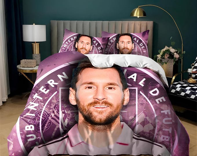 Lionel Messi Duvet Cover, Lionel Messi Fan Bedding Set,soccer Duvet ...