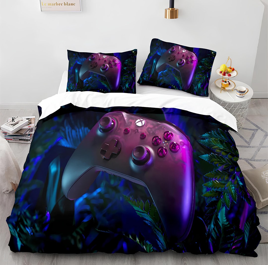 Gamer Duvet Cover, Custom Bedding Set, Digital Printed Duvet Cover Set ...