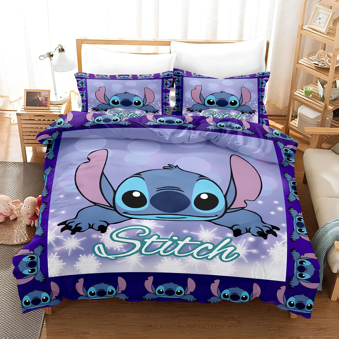 Disney Lilo & Stitch Duvet Cover, Lilo and Stitch Bedding Set, Digital ...