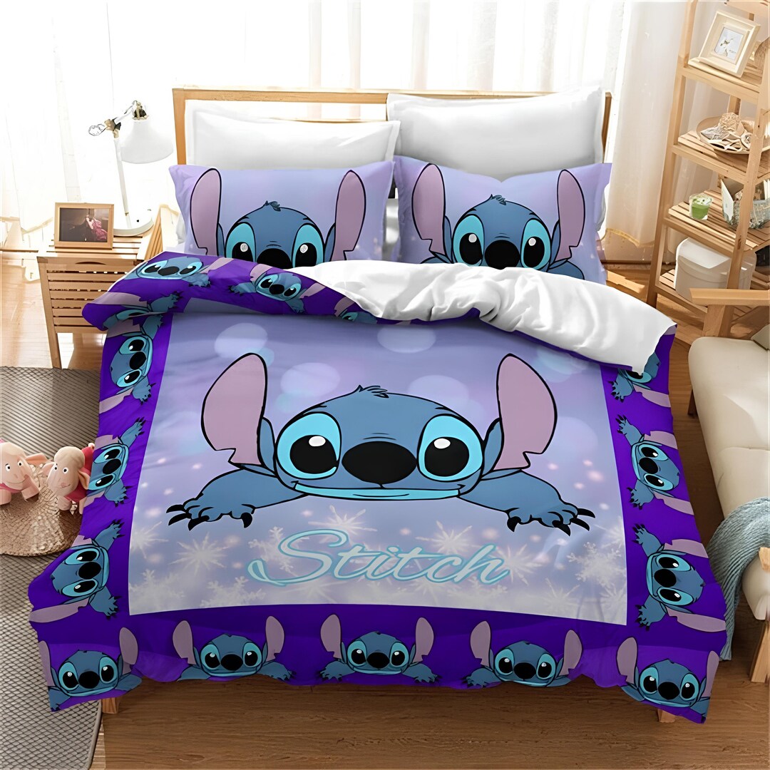 Disney Lilo & Stitch Duvet Cover, Lilo and Stitch Bedding Set, Digital ...
