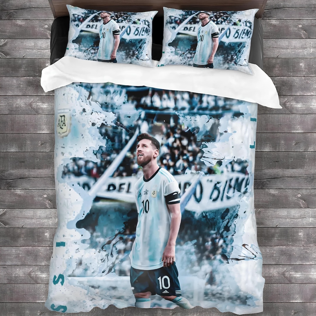 Lionel Messi Duvet Cover, Lionel Messi Fan Bedding Set,soccer Duvet ...