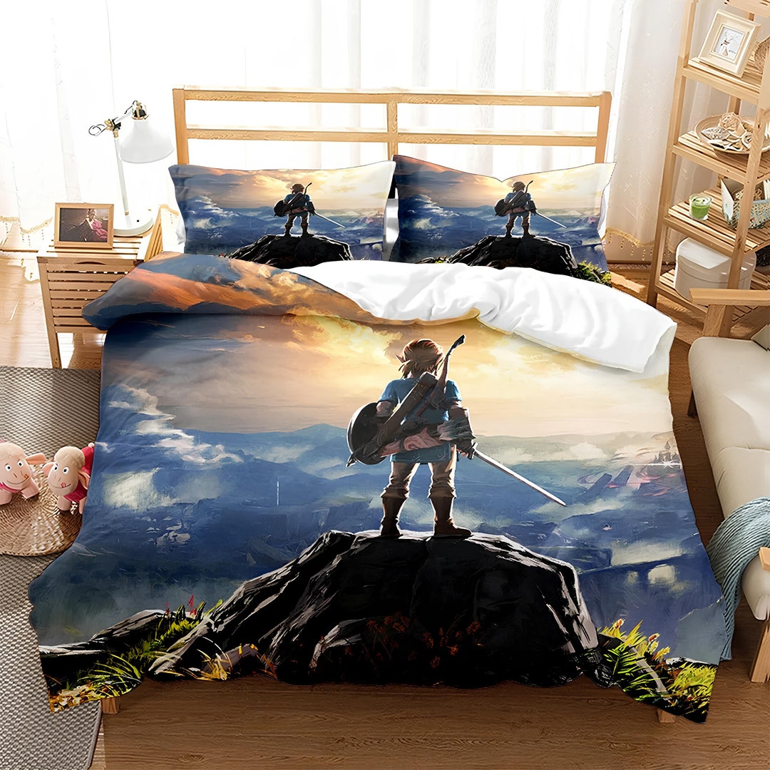 The Legend of Zelda Duvet Cover, Link Bedding Set, Digital Printed ...
