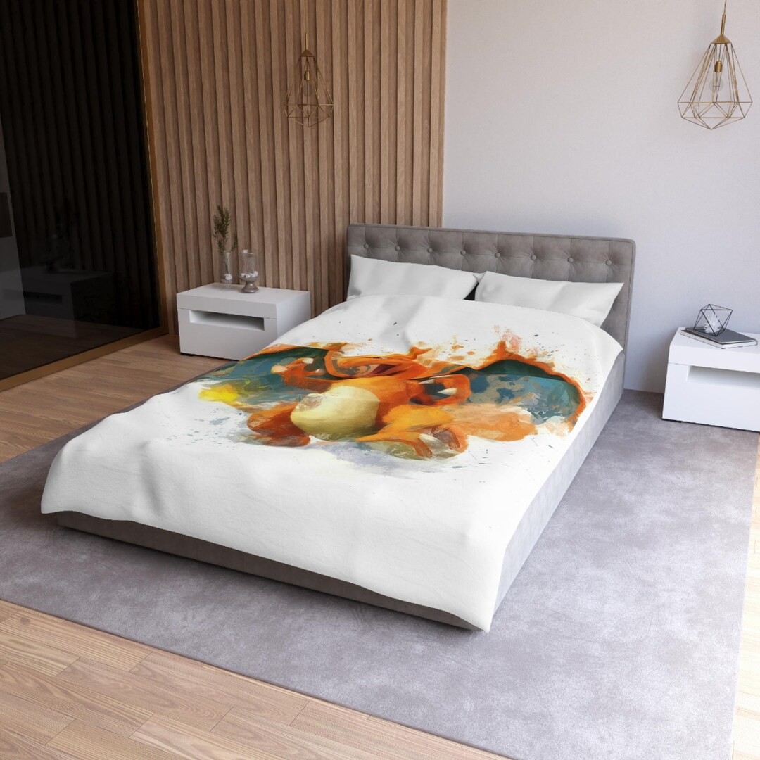 Charizard Pokemon Duvet Cover Set, Custom Bedding - Etsy