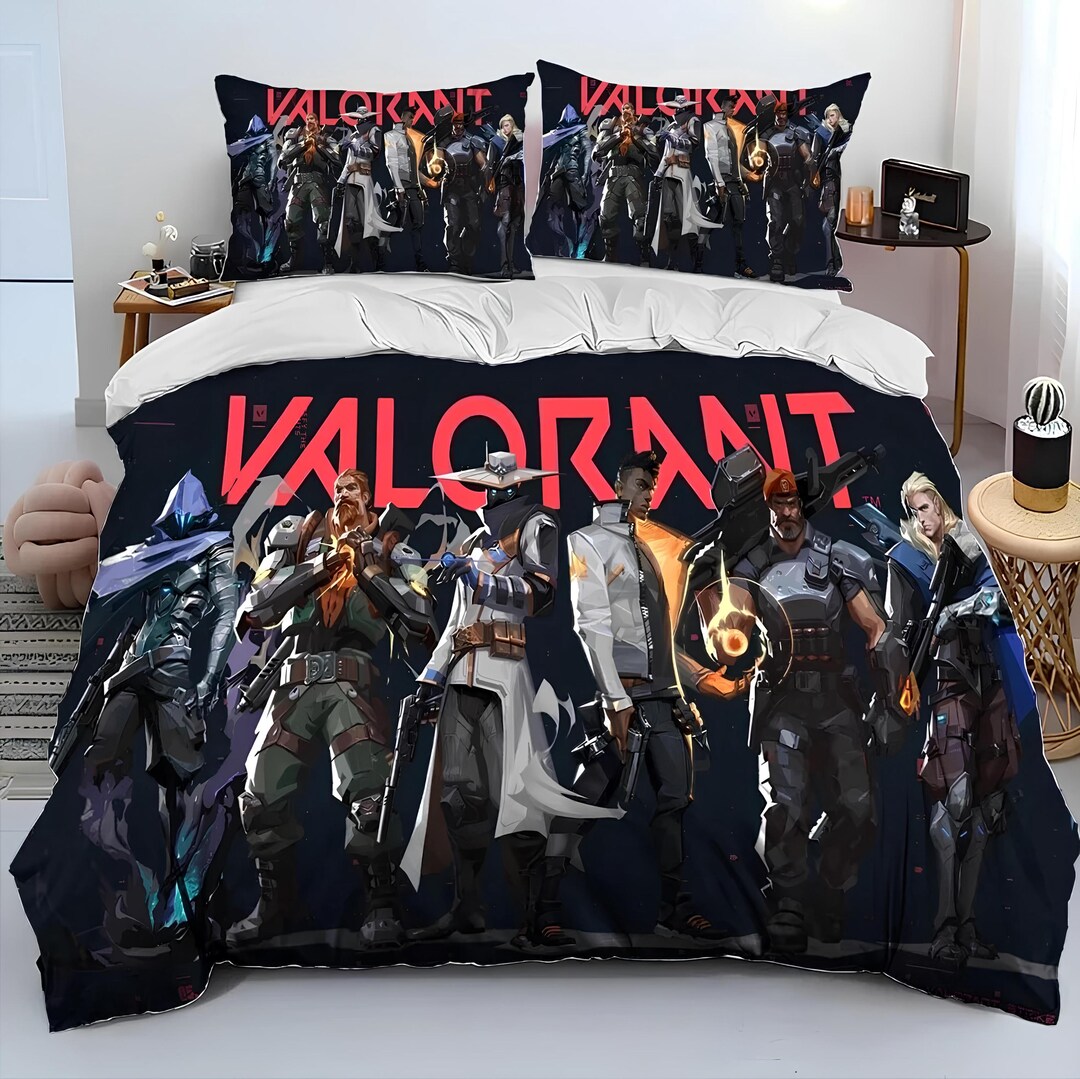 Valorant Bedding Set: Personalized Gamer Duvet Cover - Etsy
