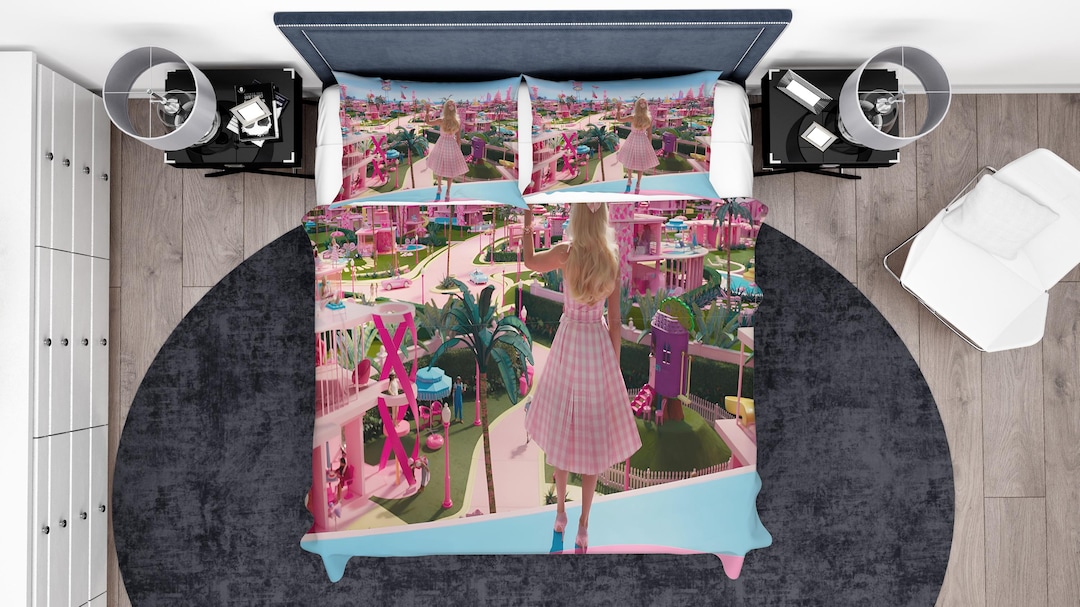 Barbie Movie Duvet Cover Set: Custom Fan Bedding - Etsy