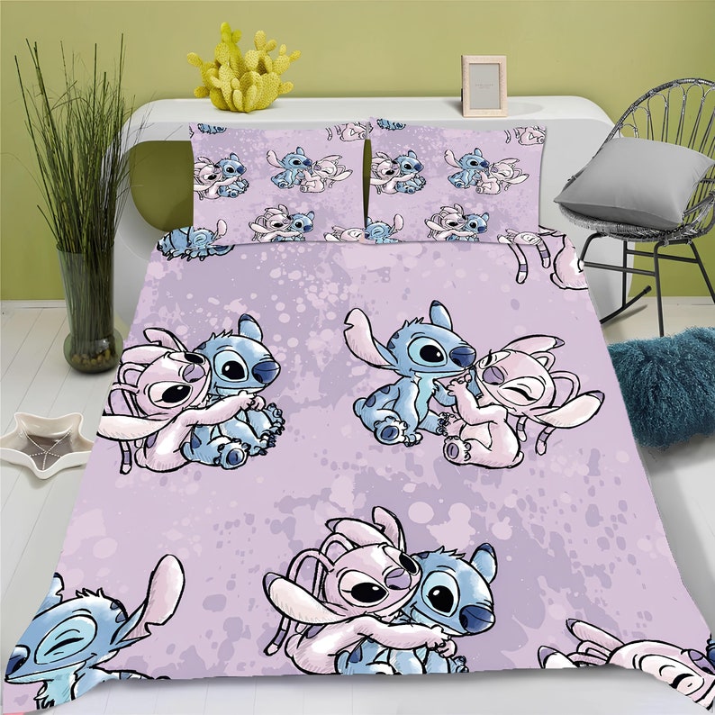 Disney Lilo & Stitch Duvet Cover, Lilo and Stitch Bedding Set, Digital ...