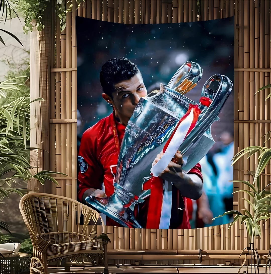 Cristiano Ronaldo Wall Tapestry, Ronaldo Wall Decor , Ronaldo Fan ...