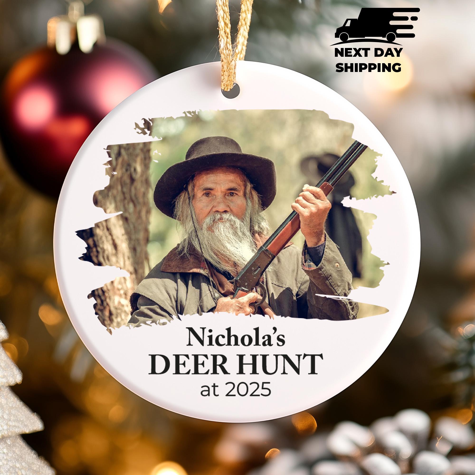 Deer Hunting Photo Ornament, Hunting Friend Gifts, Christmas Tree ...
