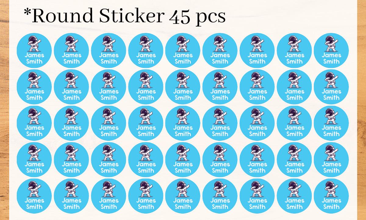 Astronaut Sticker, Daycare Name Label, Waterproof Stickers ...