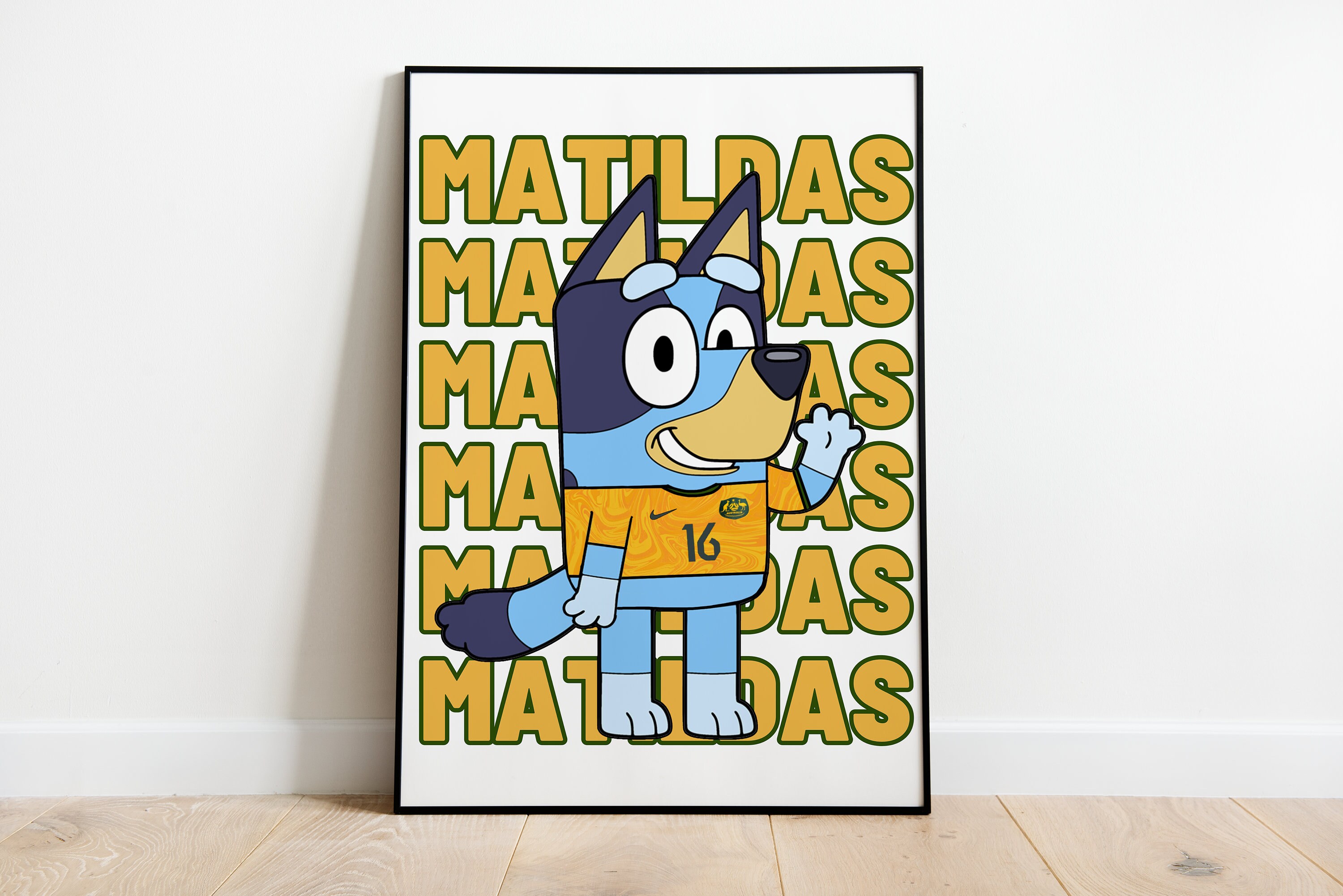 Bluey Hayley Raso Poster Matildas Poster, Soccer Gifts, Sports Poster ...