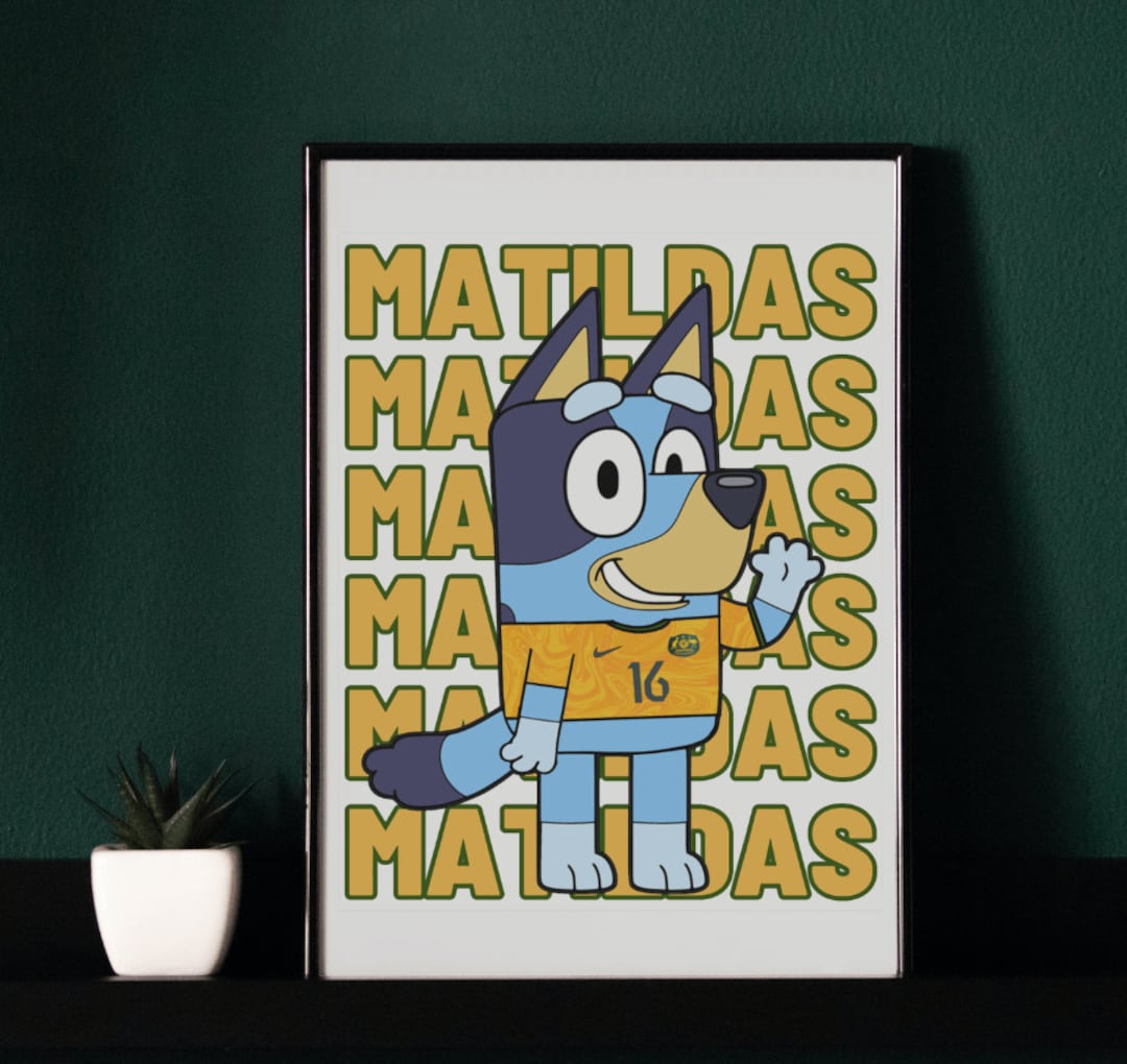 Bluey Hayley Raso Poster Matildas Poster, Soccer Gifts, Sports Poster ...