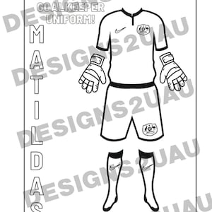 Matildas Printable Coloring In, Bluey & Bingo Matildas Women’s World ...