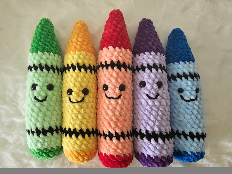 Jumbo Crayon Plush - Etsy