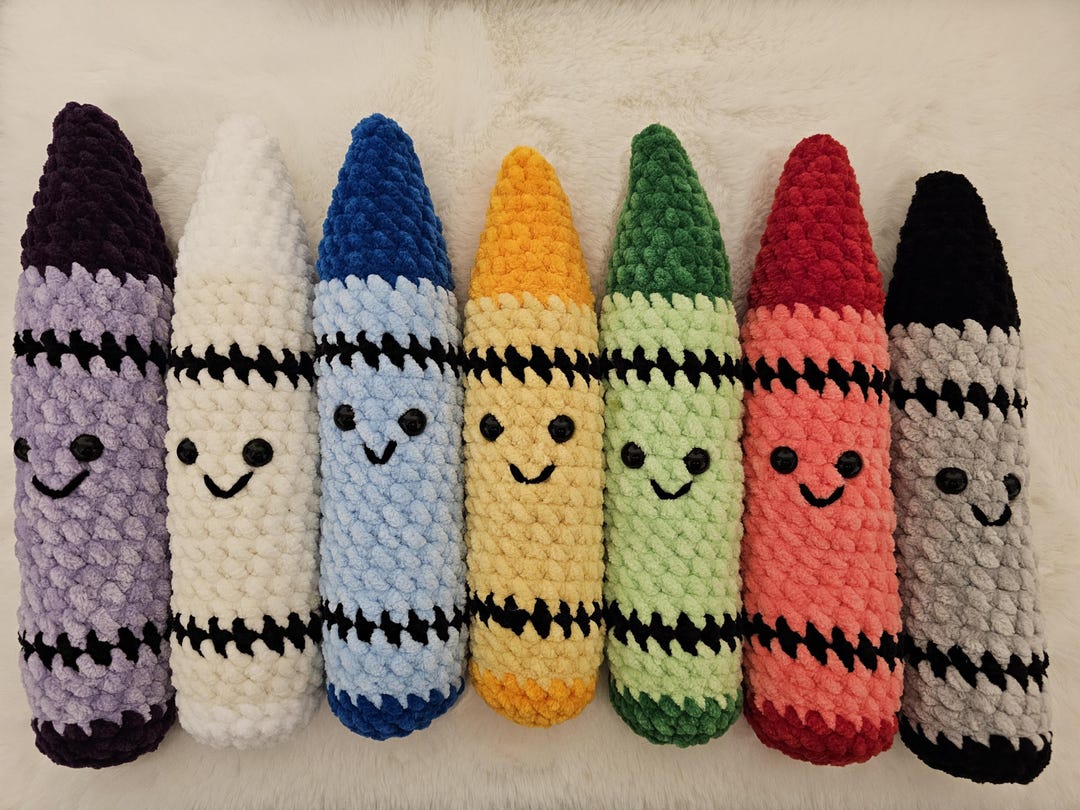 Jumbo Crayon Plush - Etsy
