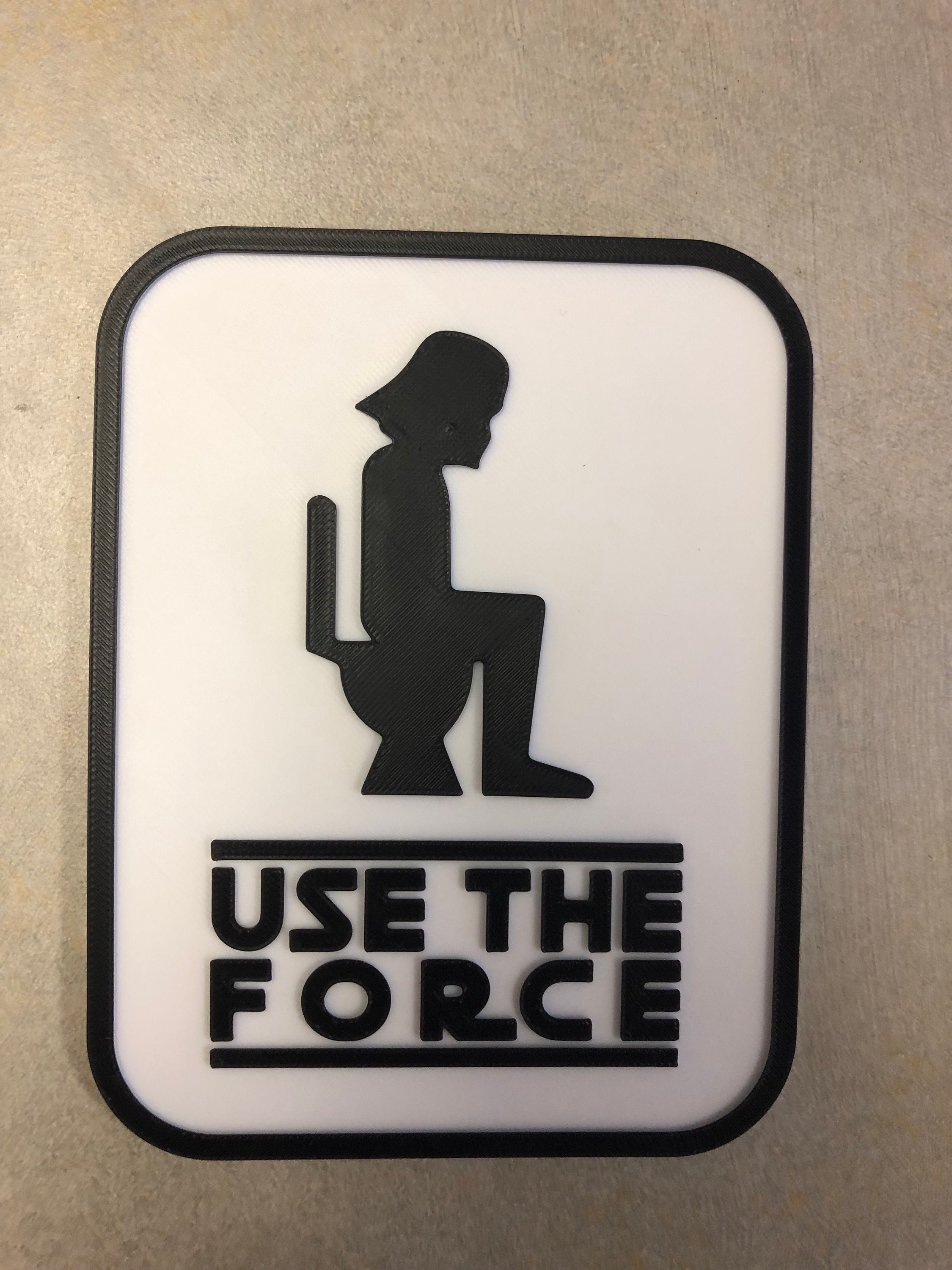 Bathroom Storm Trooper Use the Force - Etsy