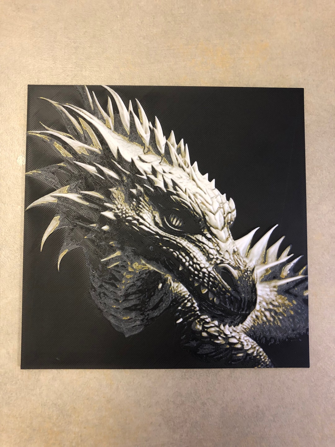 Hueforge Dragon Wall Art - Etsy
