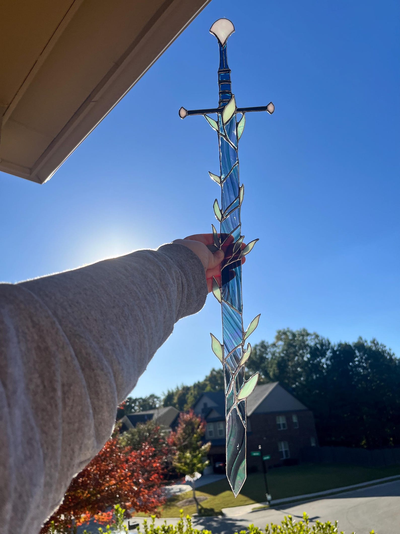 Elven Sword Stained Glass Digital Pattern - Etsy
