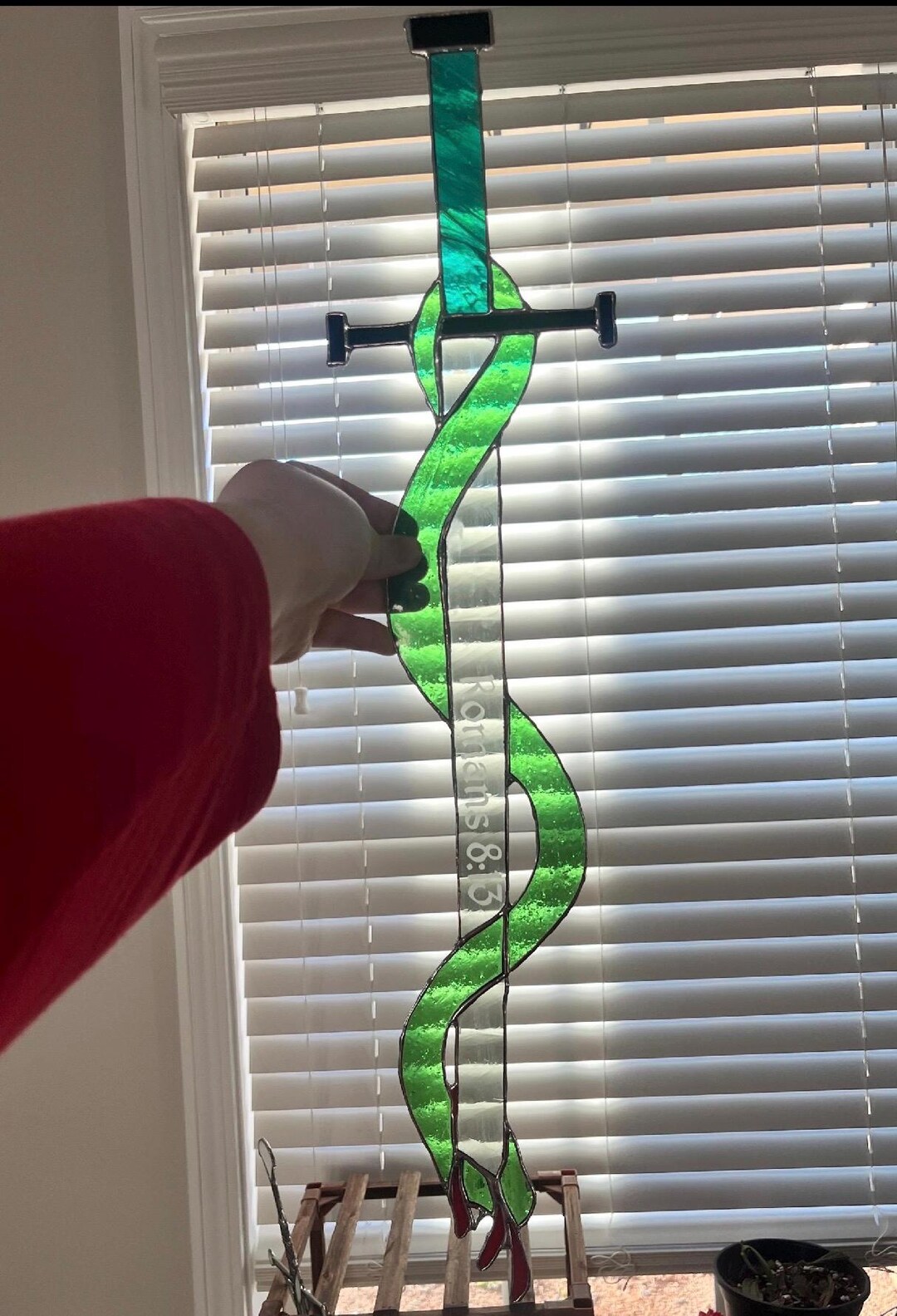 Sword & Snake Stained Glass Pattern - Etsy