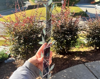 Goldryn Sword of Flames Stained Glass Suncatcher - Etsy