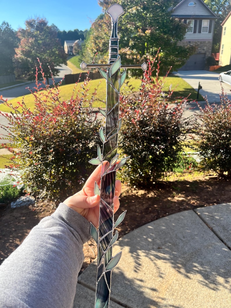 Elven Sword Stained Glass Digital Pattern - Etsy