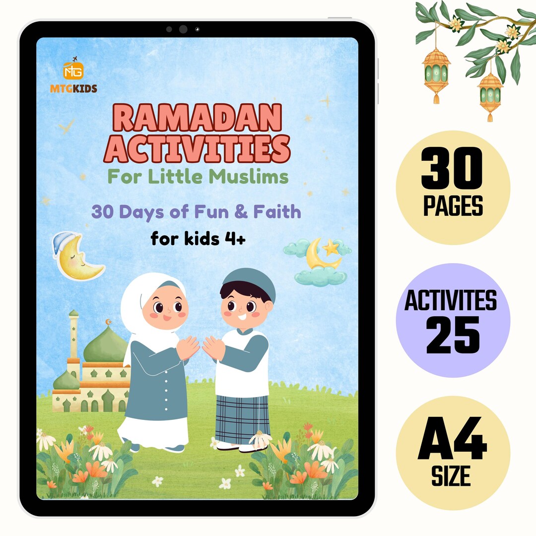 Ramadan Activity Book for Little Muslims (ages 4-8) - Etsy