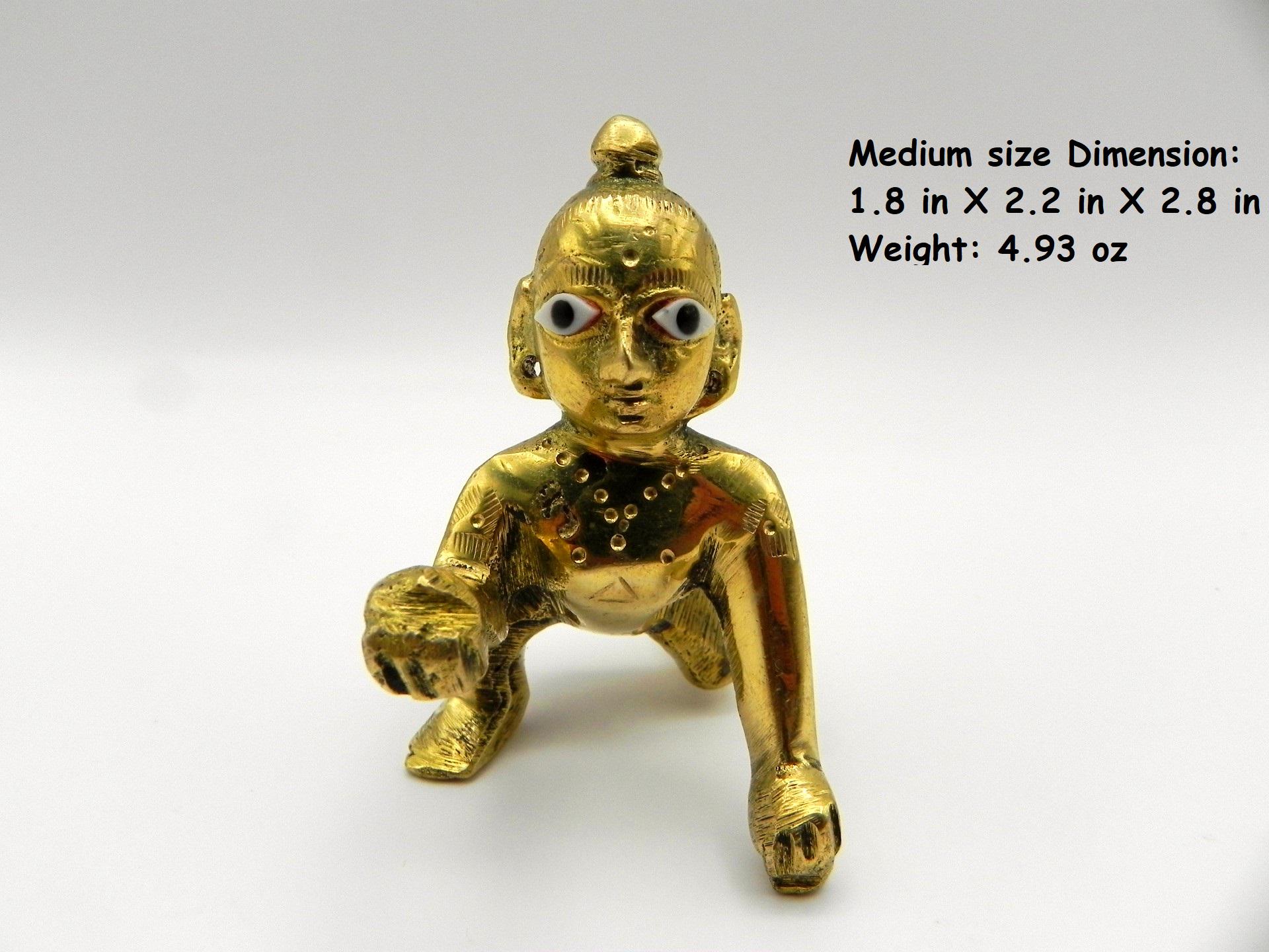 Laddu Gopal Brass Idol| Bal Gopal Murti| Ladoo Gopal Statue| Bal ...