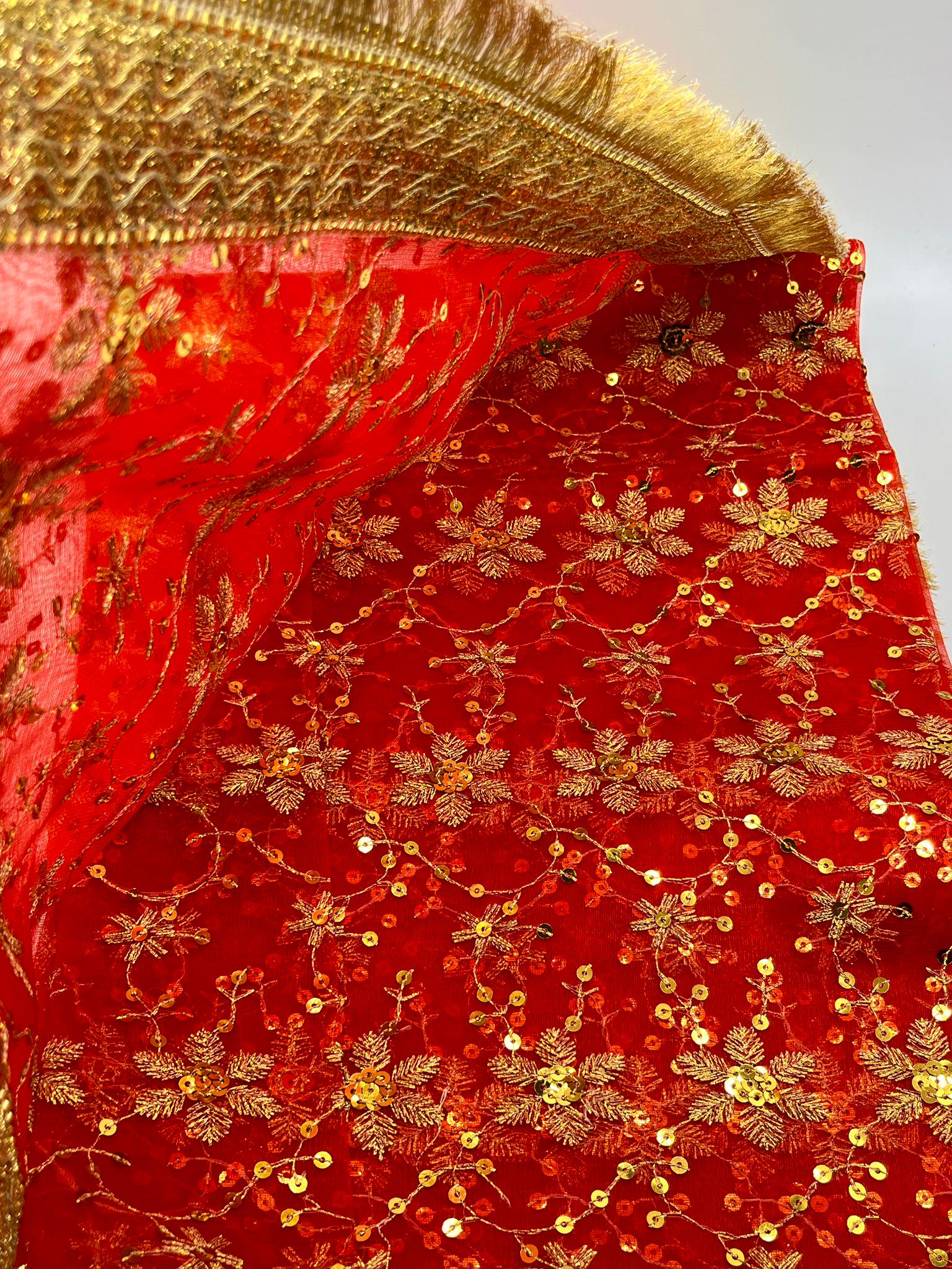 Navratri Chunri for Maa Durga, Navratri Mata Chunri Orni. Indian Puja ...