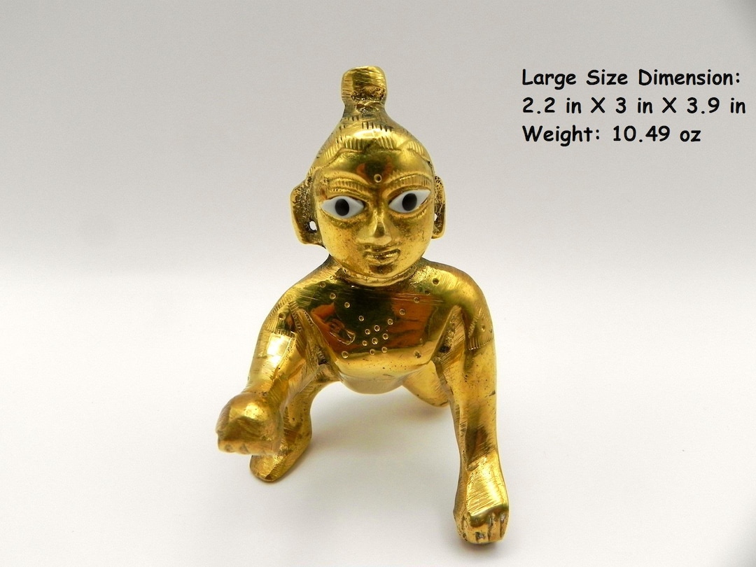 Laddu Gopal Brass Idol| Bal Gopal Murti| Ladoo Gopal Statue| Bal ...
