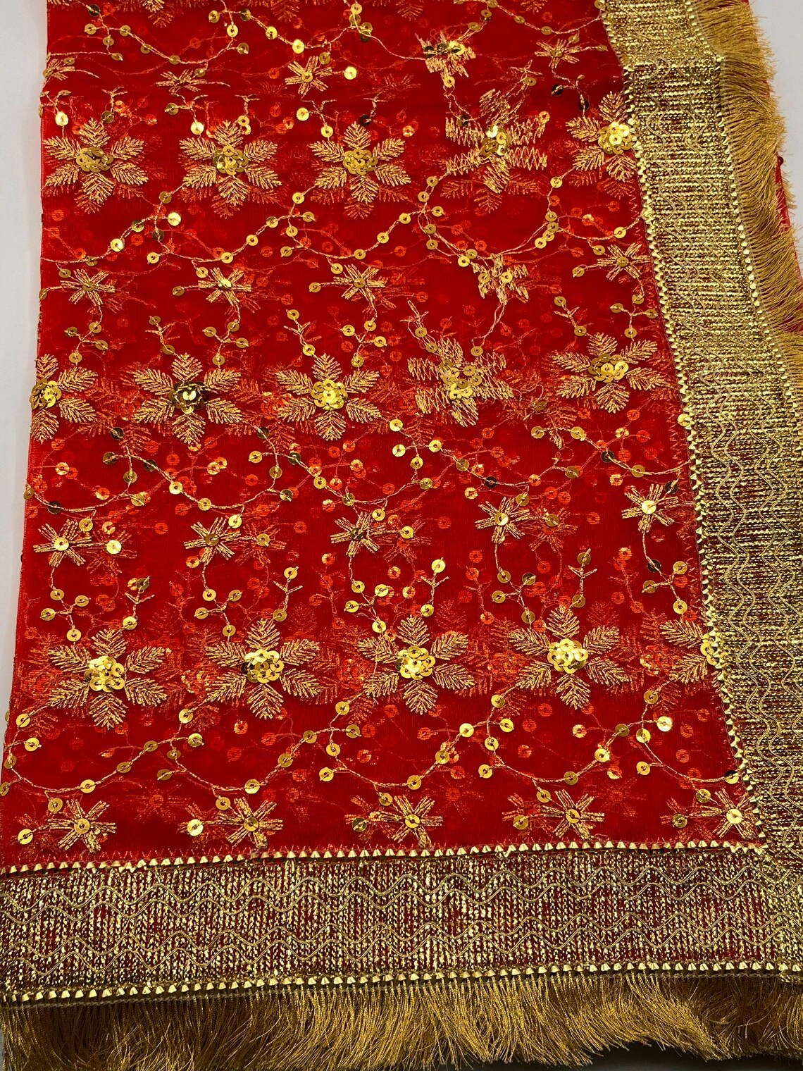 Navratri Chunri for Maa Durga, Navratri Mata Chunri, Indian Puja Chunri ...