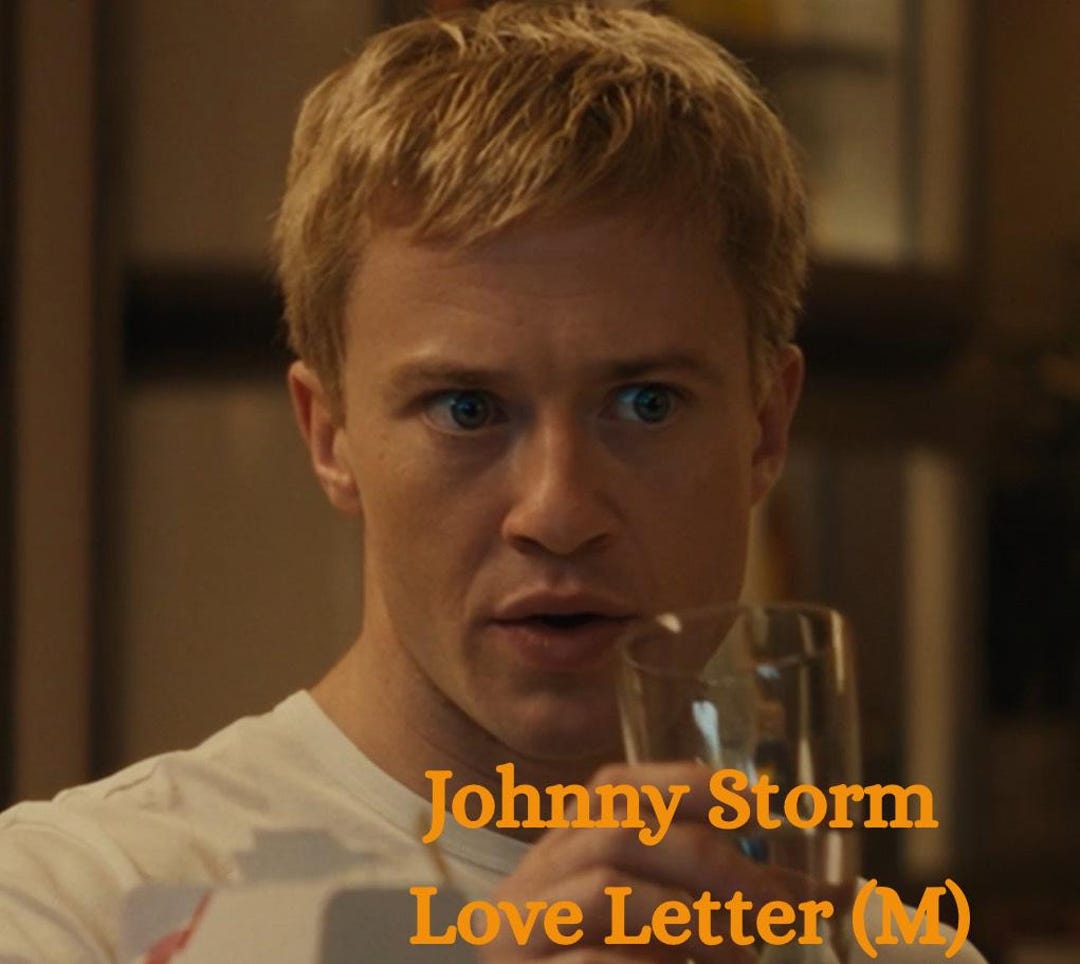 Johnny Storm Love Letter (M) - Etsy