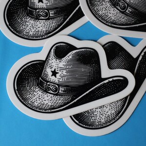 Western Hat Sticker, Western Sticker, Western Sticker, Coastal Cowgirl ...