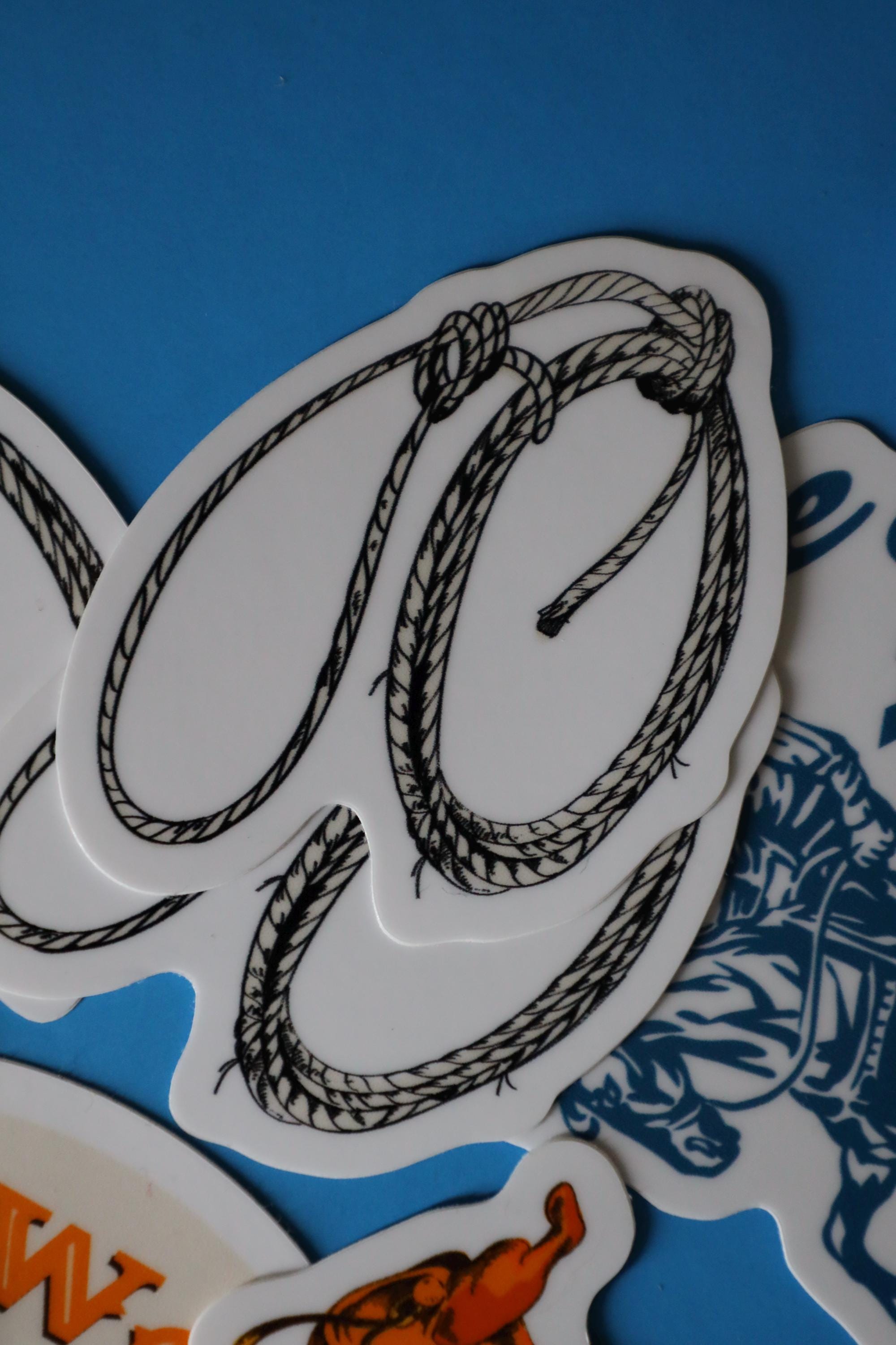 Rope Sticker, Western Sticker, Coastal Cowgirl Sticker, Cowgirl Sticker ...