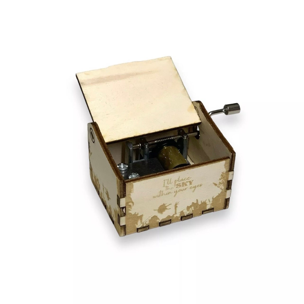 Labyrinth Hand Crank Music Box as the World Falls Down Goblin King - Etsy