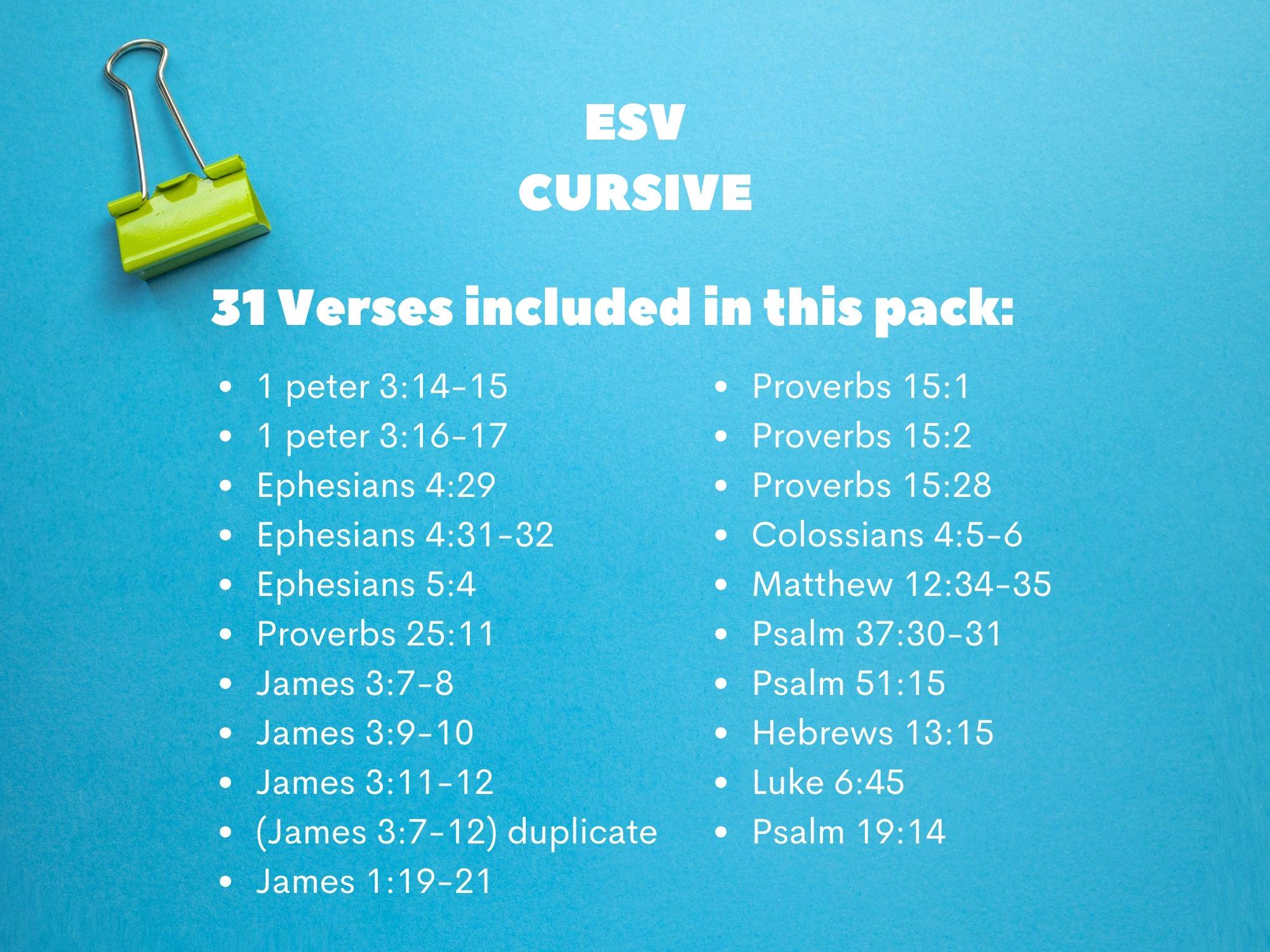 GODLY SPEECH Bible Copywork | Bible Verse Memorization | Copywork ...