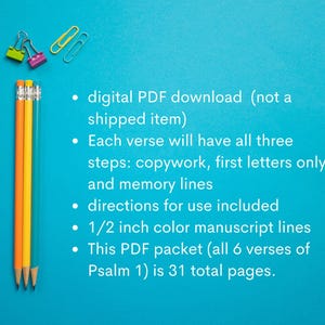 PSALM 1 Bible Copywork | Bible Verse Memorization | Copywork Charlotte ...