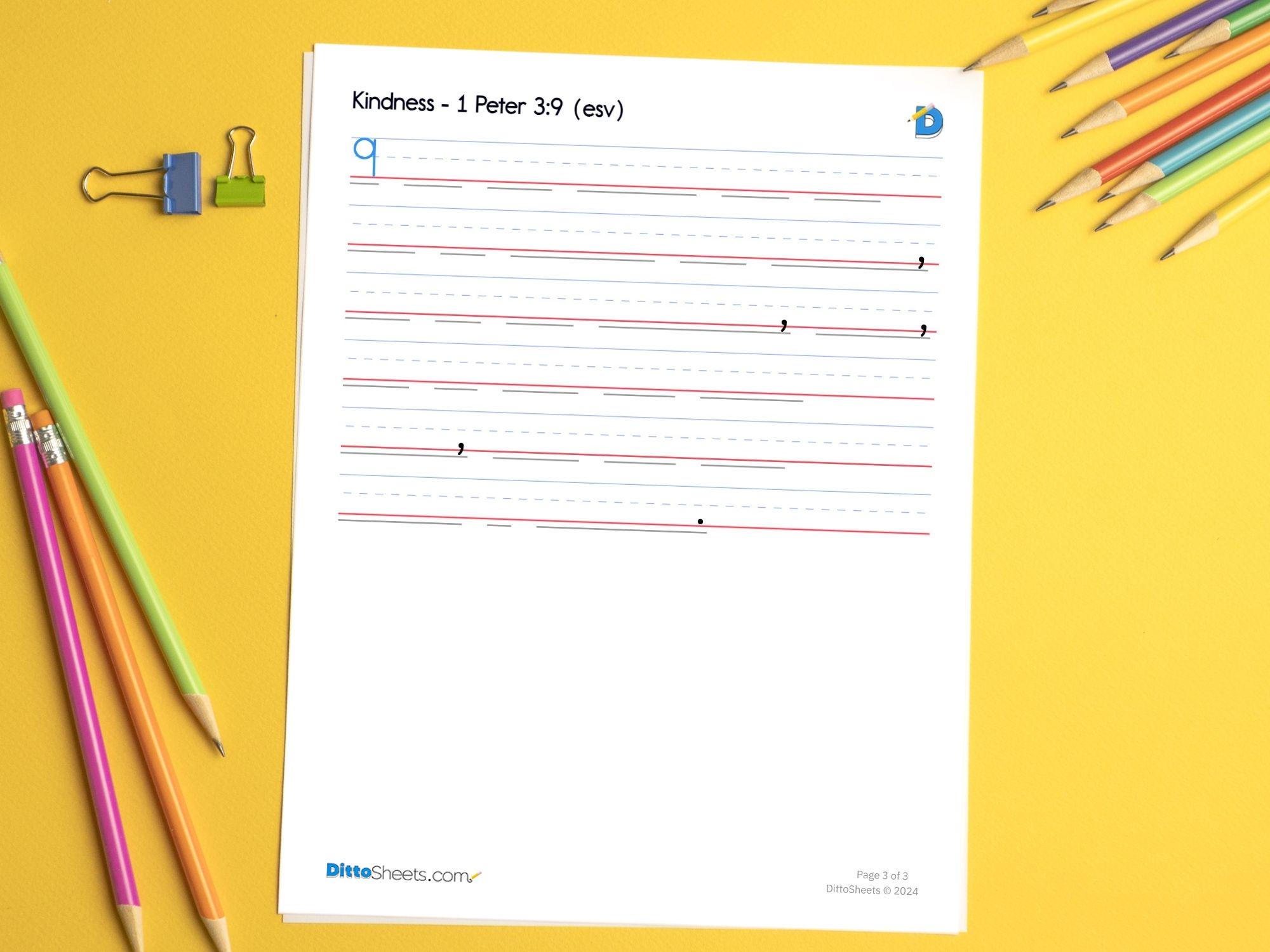 FRUIT of THE SPIRIT Bible Copywork | Bible Verse Memorization ...