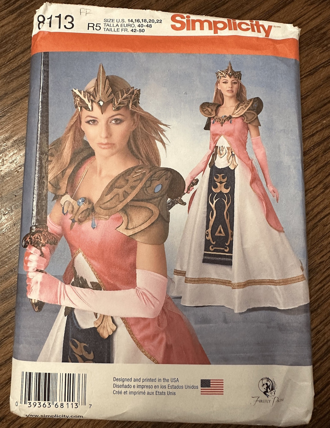 UNCUT Simplicity Sewing Pattern 8113, Video Game Fantasy Princess ...