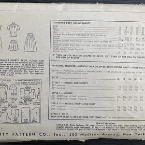 RARE VINTAGE Simplicity Sewing Pattern 4643, Combination Set (shorts ...