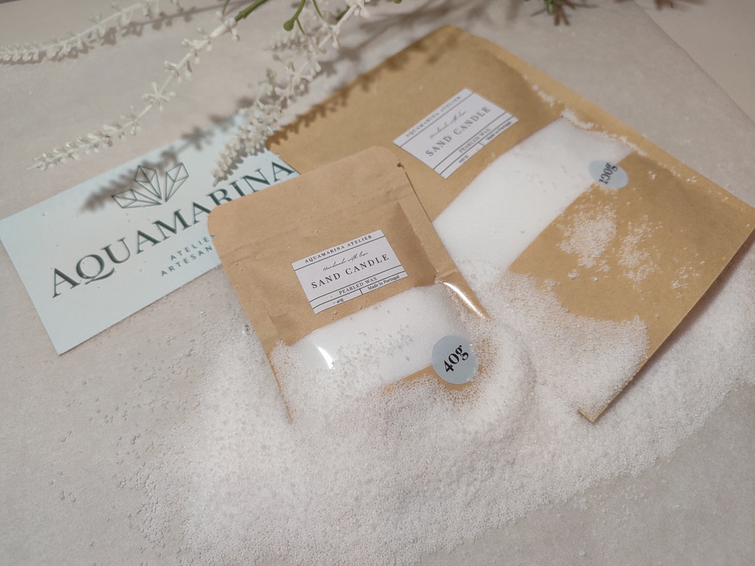 Sand Wax Candle, Powder Wax Candle, Pearled Pearl Powder Refillable ...