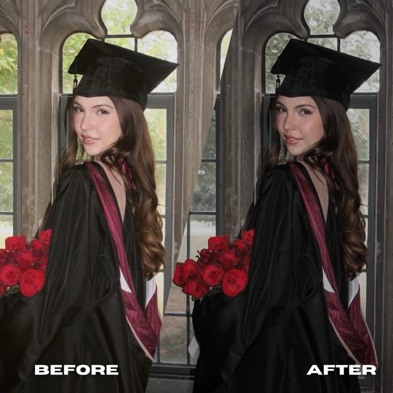 Graduation Lightroom Presets for Cap and Gown Photos Photo Filters for ...