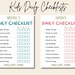 Editable Kids Checklist, Personalized Checklist, Daily Responsibilities ...