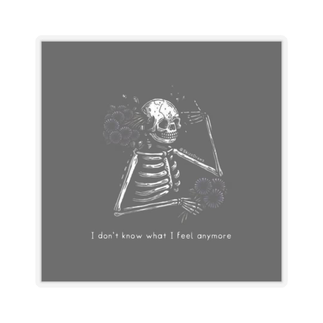 Skeleton Depression Adhd Sticker - Etsy