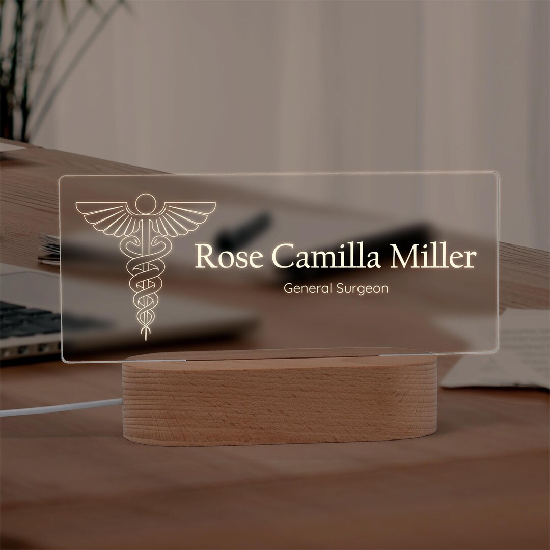 Custom Doctor Nameplate, Doctor Office Decor, Medical Student Gifts ...